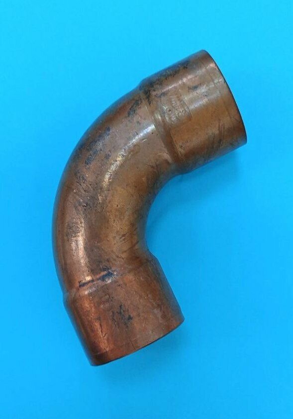 Угол медный под пайку 42мм двухраструбный 90гр. SANHA (арт.1509042)