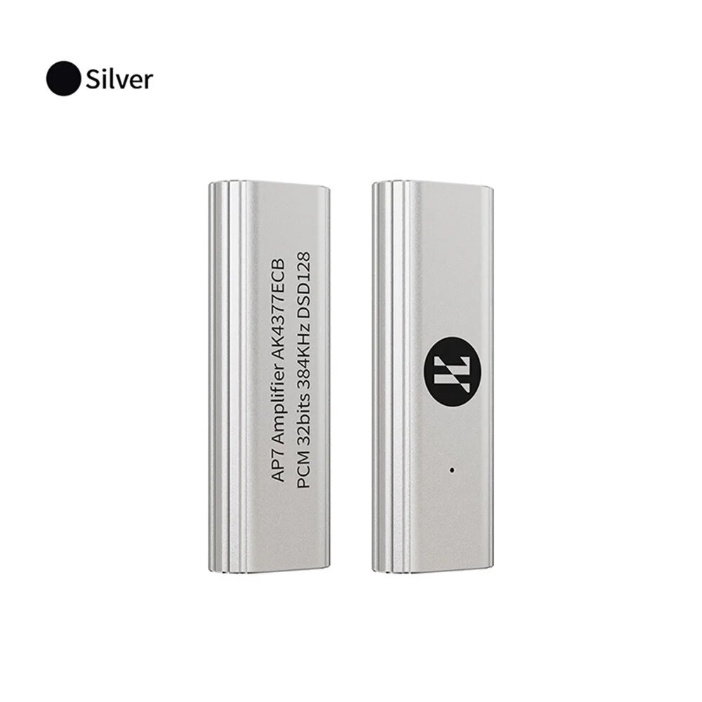 Портативный ЦАП-усилитель jectic AP7 Silver, AK4377ECB, 32bit, 384kHz, DSD128