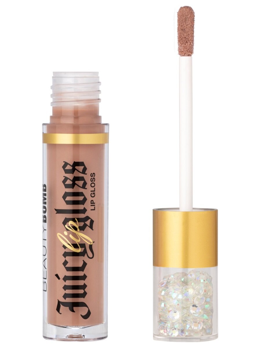Блеск для губ Beauty Bomb Juicy, тон 10 Glowup Hunt / теплый тауп