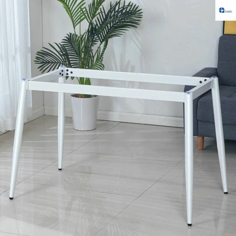 Ножки стола TANSI регулируемые белые, металлический каркас 105×72×55 см — также подходят для мрамора, стекла, дерева