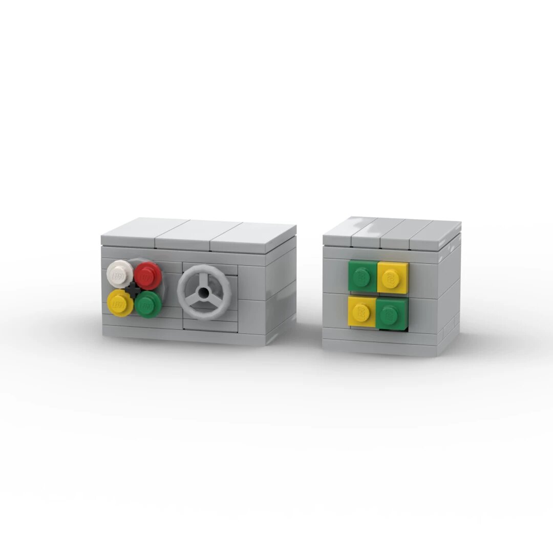 Совместимый с LEGO Набор комбинационного замка и сейфа, модель для сборки, детская игрушка-набор для мальчиков
