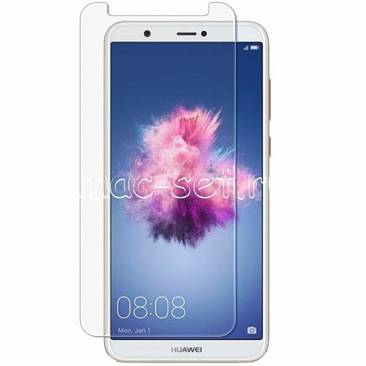 Защитное стекло для Huawei P Smart прозрачное на плоскую часть экрана