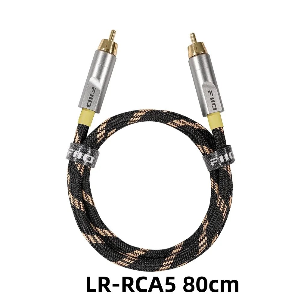 Кабель FiiO LR-RCA5, RCA-RCA, коаксиальный, 1 пара проводников, 80 см