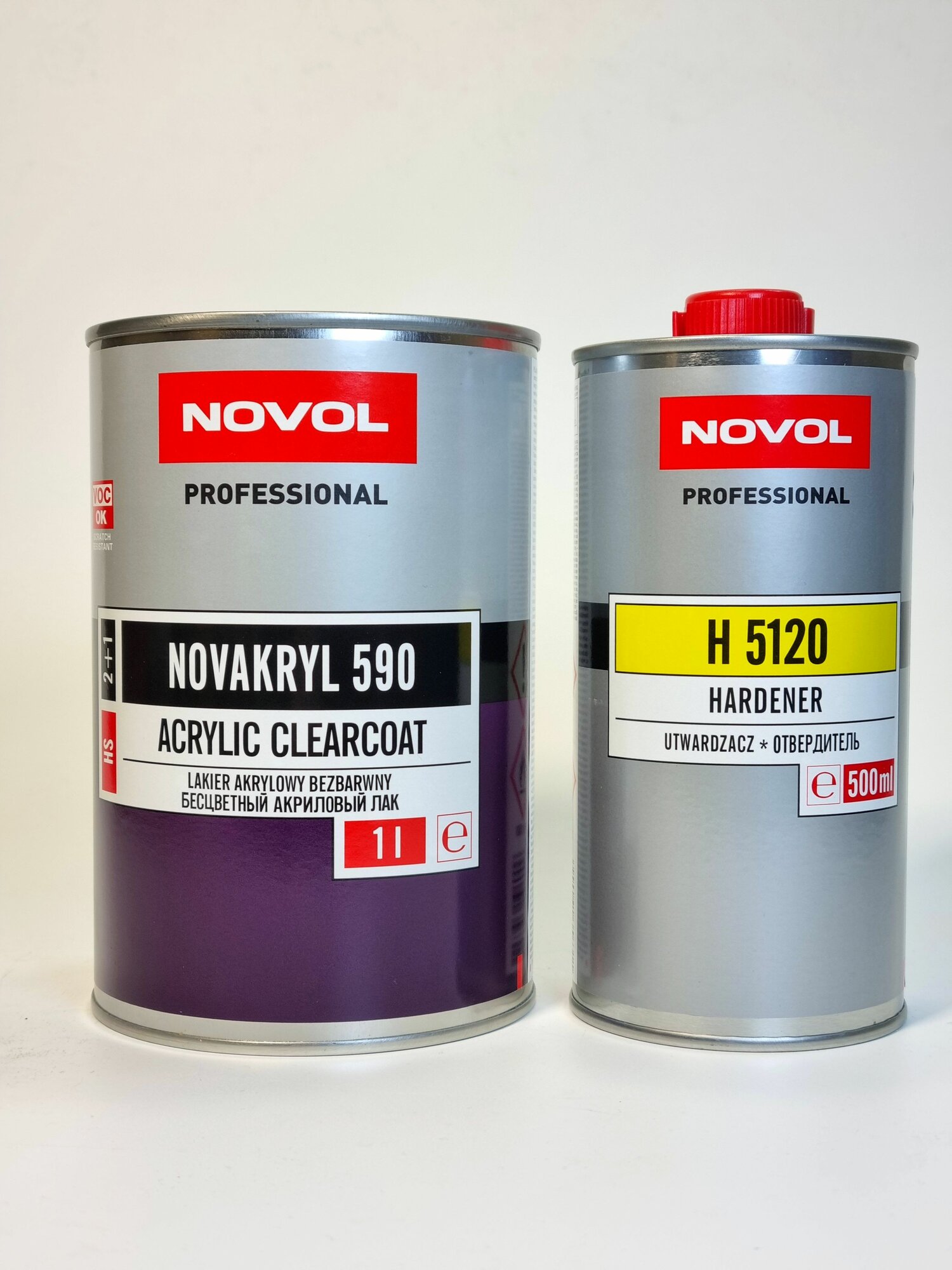 Novol 590 Hs лак комплект 1л лака и 0,5 отвердителя