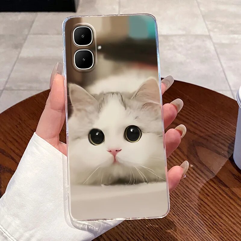 Чехол Infinix Smart 10 с котом, TPU-TPU430