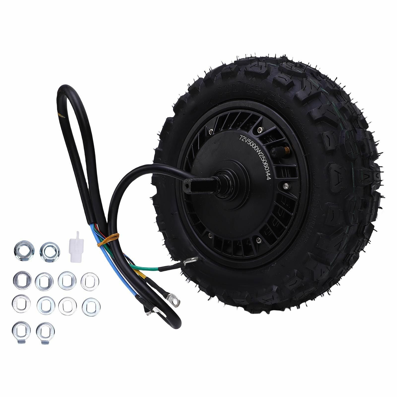 Высокоскоростное мотор-колесо 11" 2000-5000W 48-72V с шиной