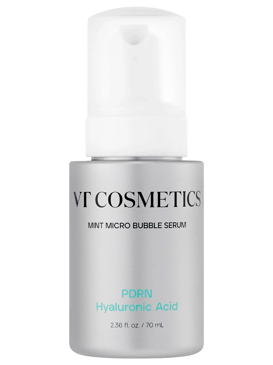 VT Cosmetics Пузырьковая сыворотка с пдрн PDRN Hyaluronic Mint Micro Bubble Serum, 70 мл