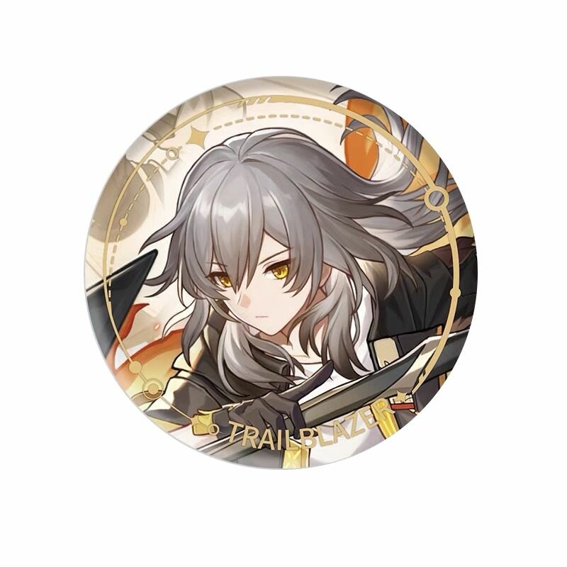 Значок Honkai Impact RPG Trailblazer 6976525003632 металл 7,5 см