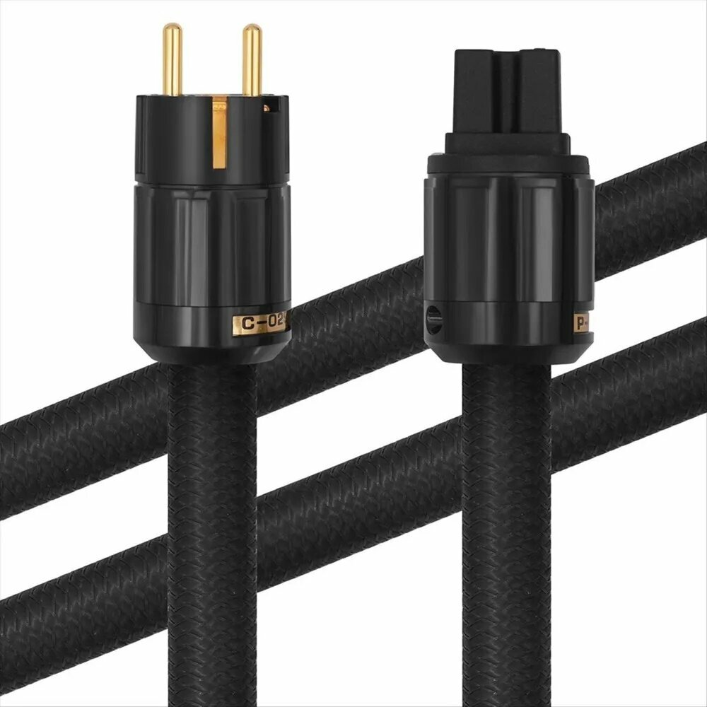 12AWG HiFi Силовой Кабель, Кабель EU 100 См