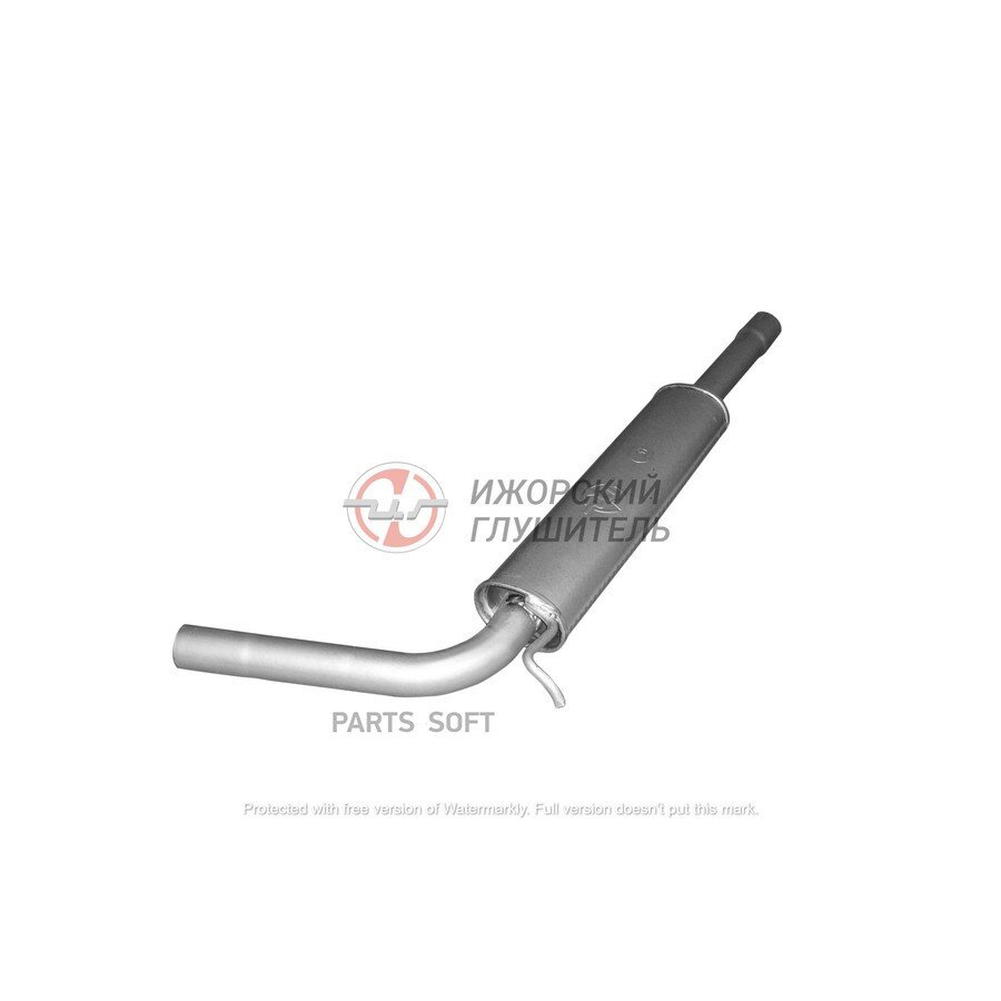 Ижорский глушитель 136402 Резонатор (средняя часть) SKODA Fabia I/II/SEAT Ibiza/Cordoba/VW Polo 01-09 Ижорский глушитель 136402