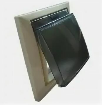 LEDARD Рамка IP44 с крышкой для розеток белый (8) 6090123