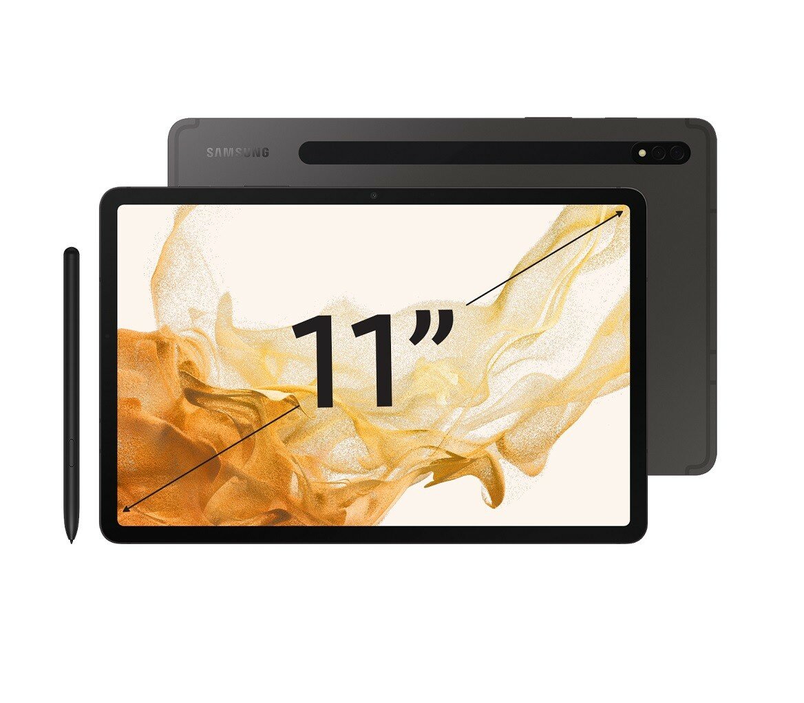 Планшет Samsung Galaxy Tab S8, SM-X706B, 128 GB, 5G, Android 12, Graphite
