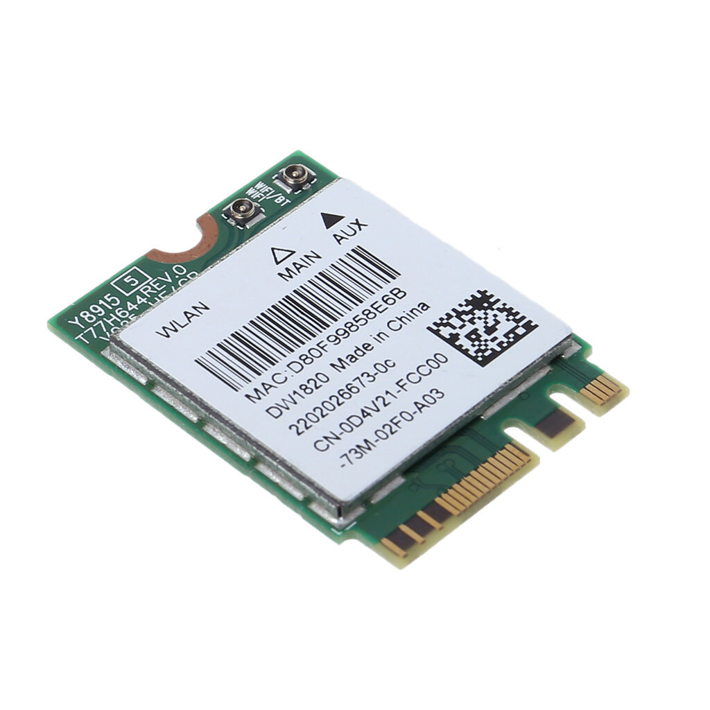 Беспроводная 1820 DW1820 WLAN WiFi 802.11AC + BT 4.1 для M.2 WIFI Карты D4V21