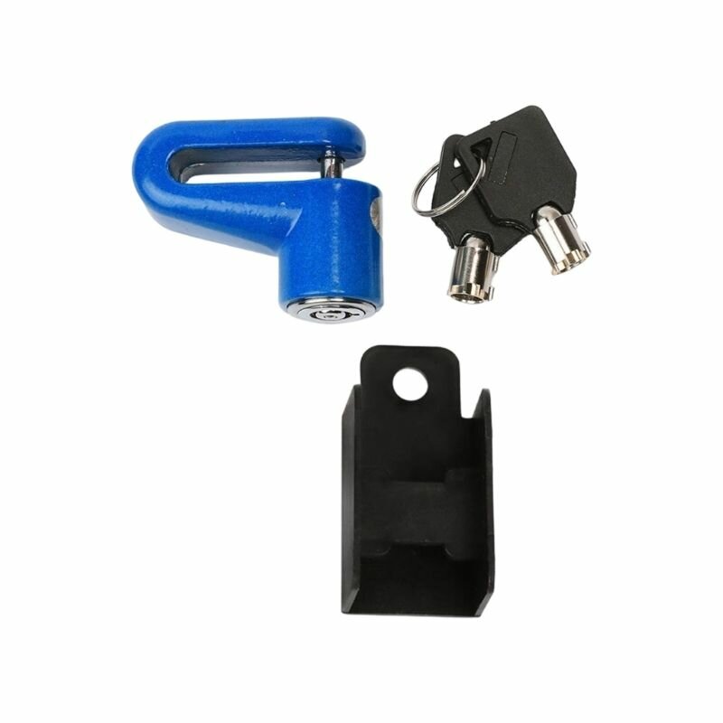 (1 шт.) Замок для велосипедного дискового тормоза, синий