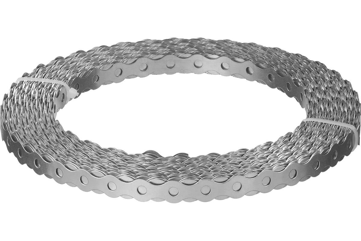 Перфорированная вентиляционная лента Волна, 17х0.5мм, 25м, ЗУБР (310246-17)