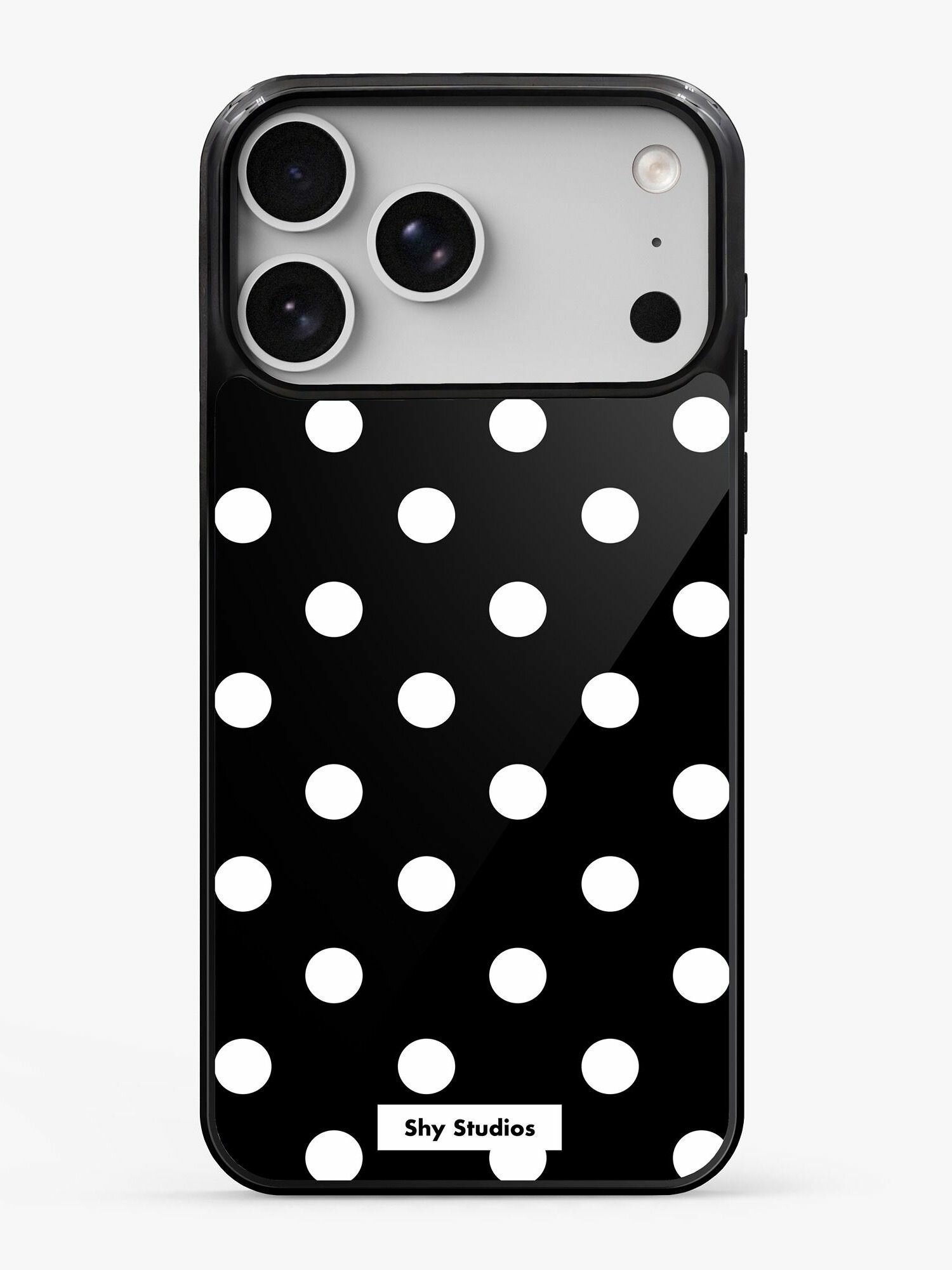 Чехол на iPhone 17 Pro Max от Shy Studios - Polka Dots Black