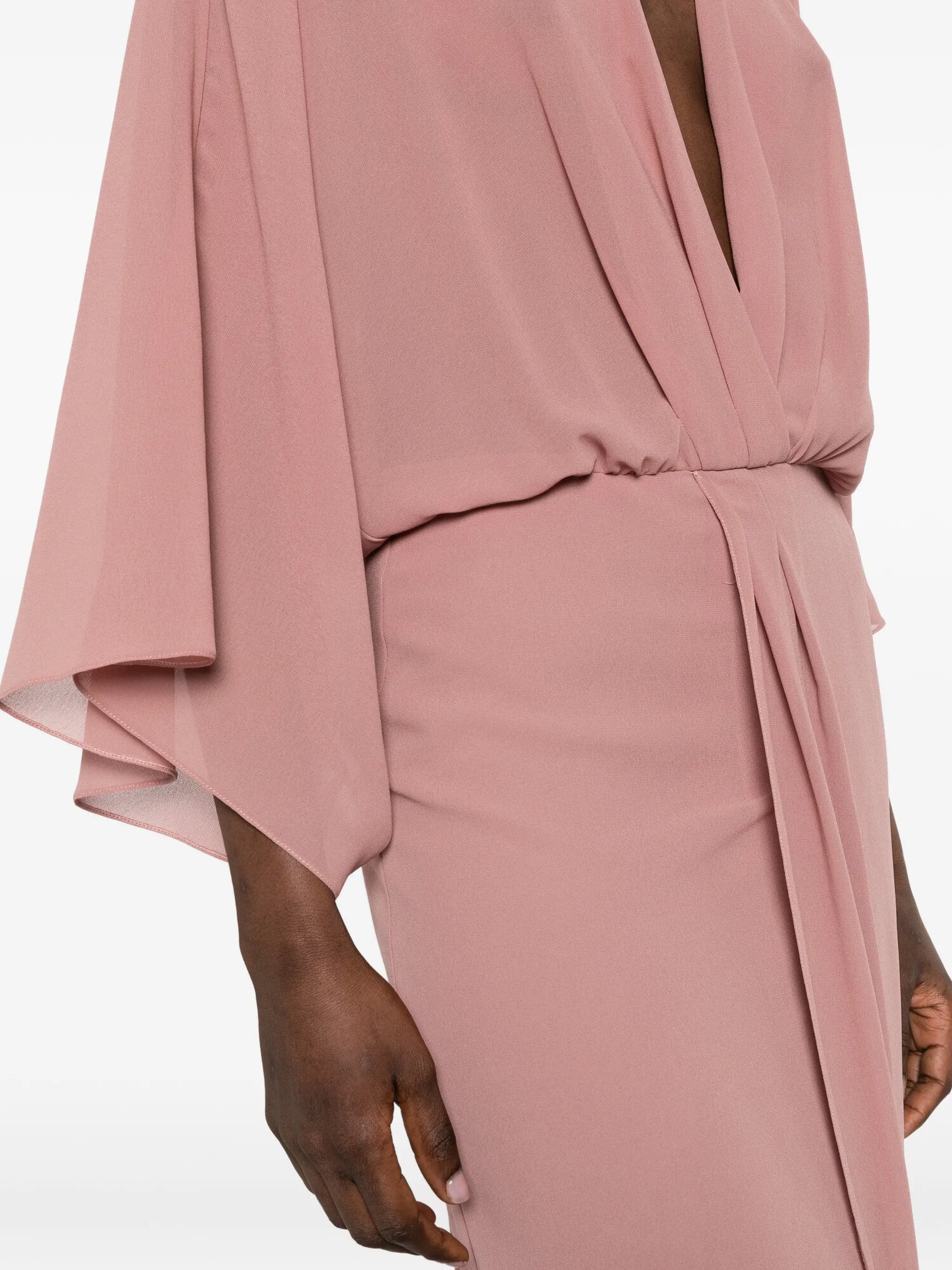 Платье PATRIZIA PEPE Kimono dress, размер 40, коралловый/розовый — фото 1