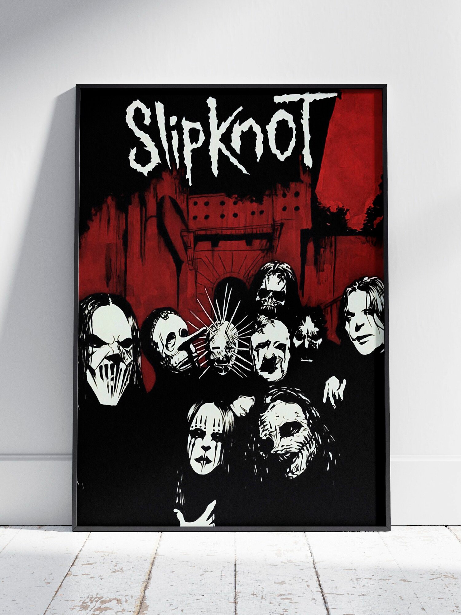 Плакат на стену для интерьера Слипкнот (Slipknot 8) - Постер по музыке и артисту формата A4 (21x30 см)