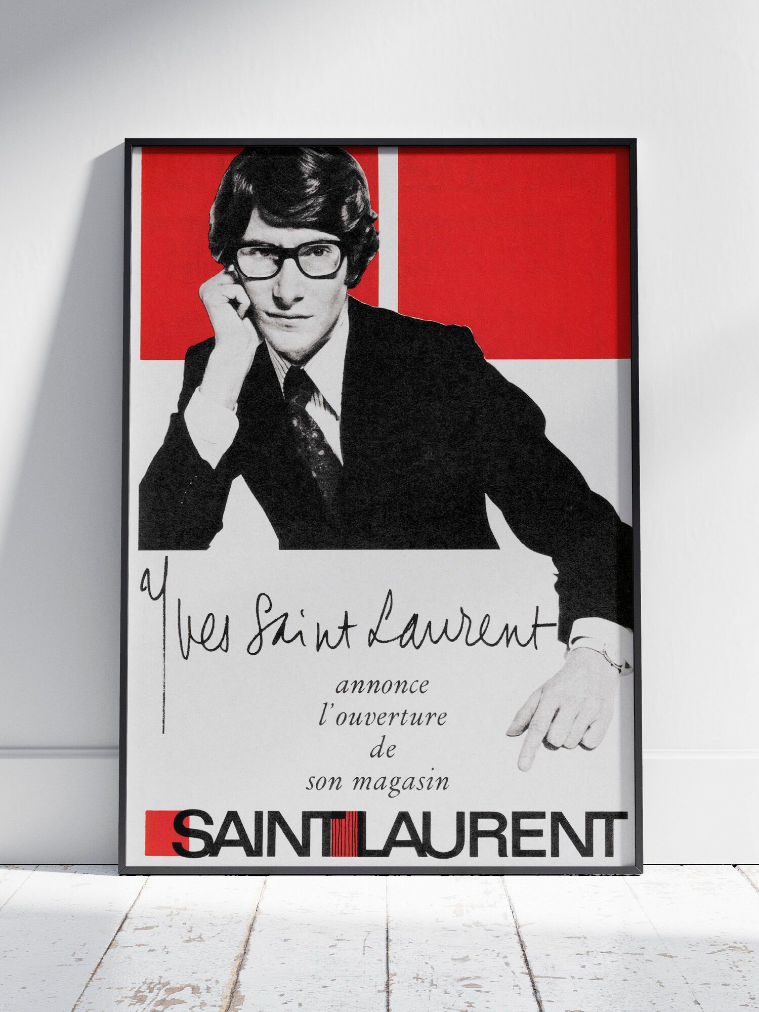 Плакат на стену для интерьера Сен Лоран (Saint Laurent 14) - Постер по модели, бренду и моде формата A4 (21x30 см)