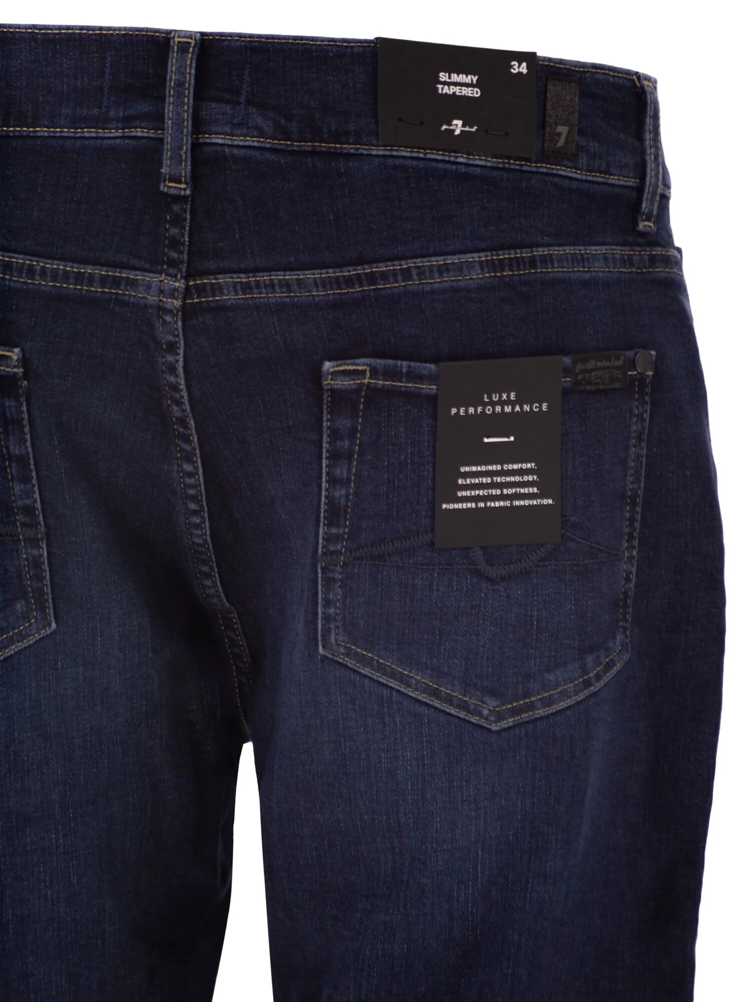 Джинсы 7 For All Mankind Tapered five-pocket jeans, размер L, blue — фото 1