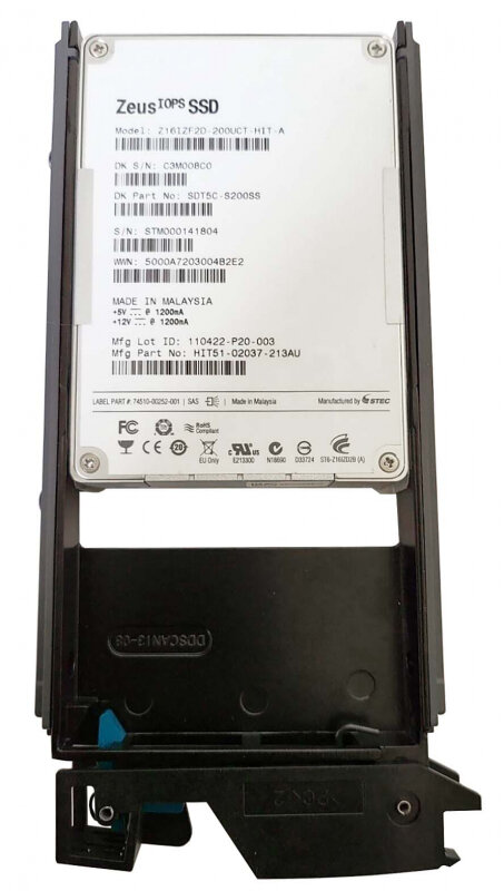 Жесткий диск Hitachi Z16IZF2D-200UCT-HIT-A 200Gb SAS 2,5" SSD