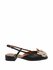 Туфли ANGEL ALARCON Flower slingback pumps, размер 36, black/black
