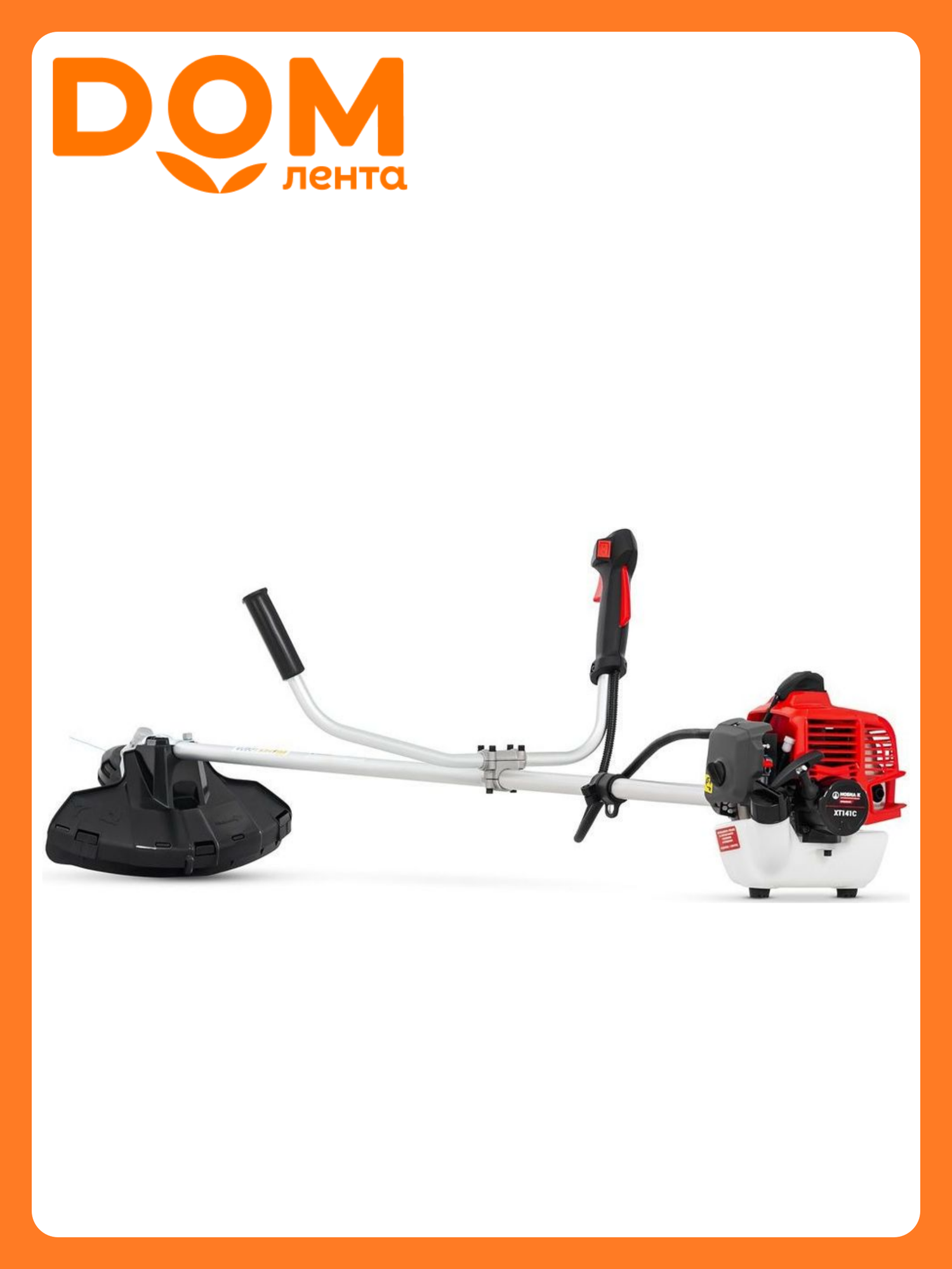 Триммер бензиновый Мобил К Комфорт XT141С, леска/нож, 1л. с, верхнее расположение двигателя