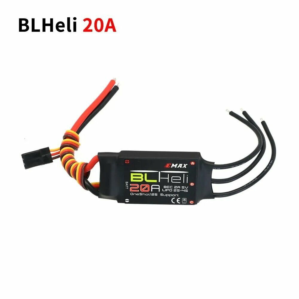 EMAX BLHeli 20A ЭСК Двунаправленный Бесколлекторный регулятор 2-4S