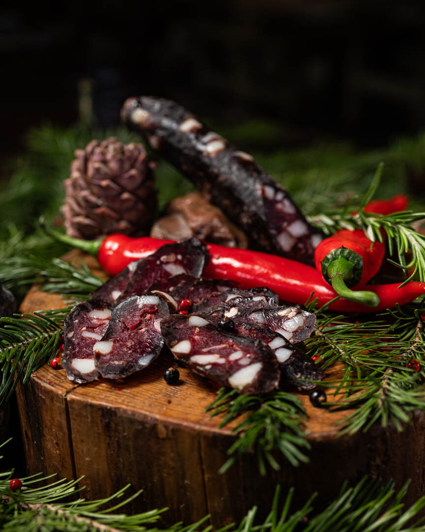 Колбаса из мяса оленя 100г, Гастроном "Экспедиция", натуральный продукт, сырокопчёная