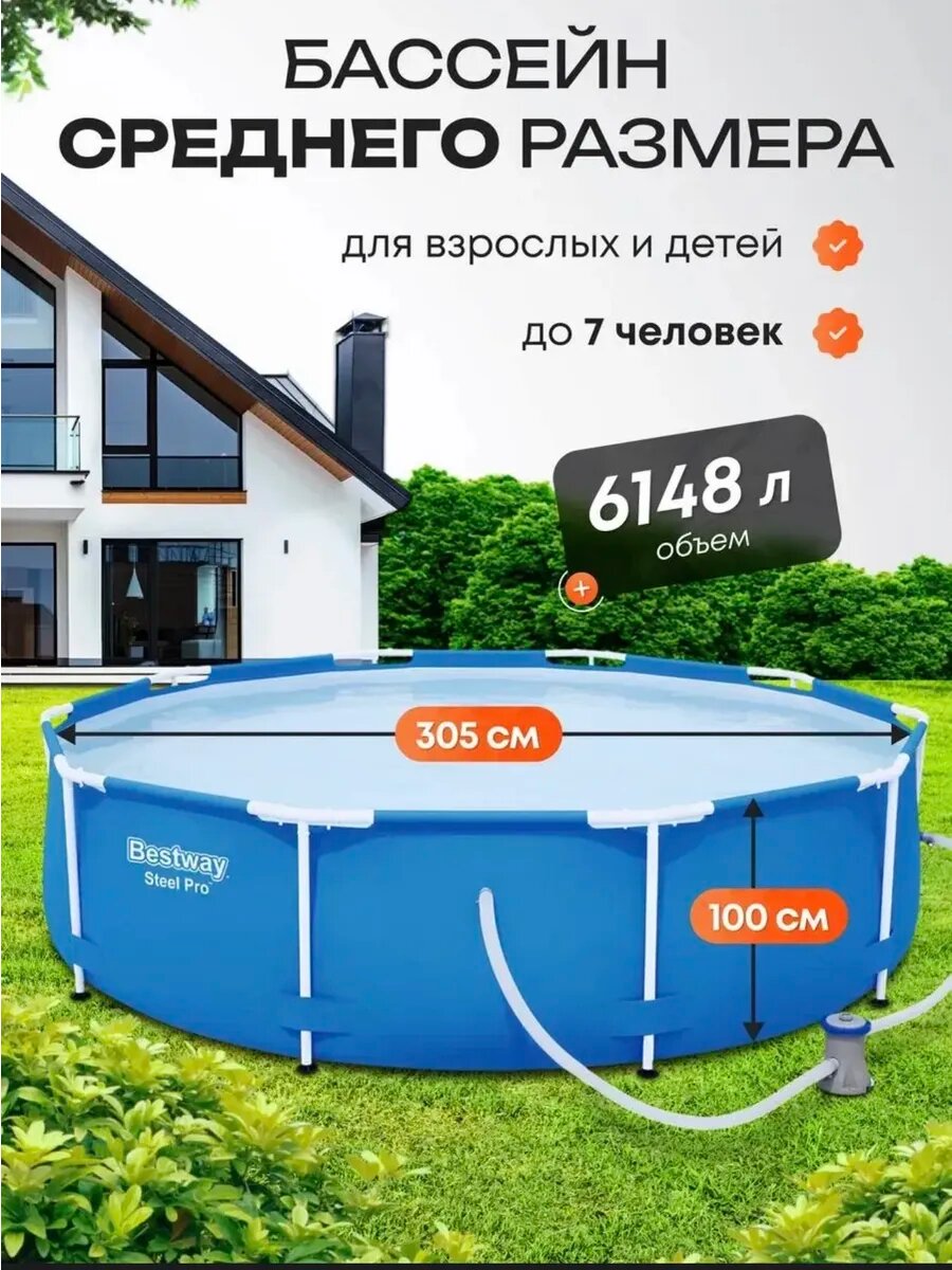 Бассейн каркасный