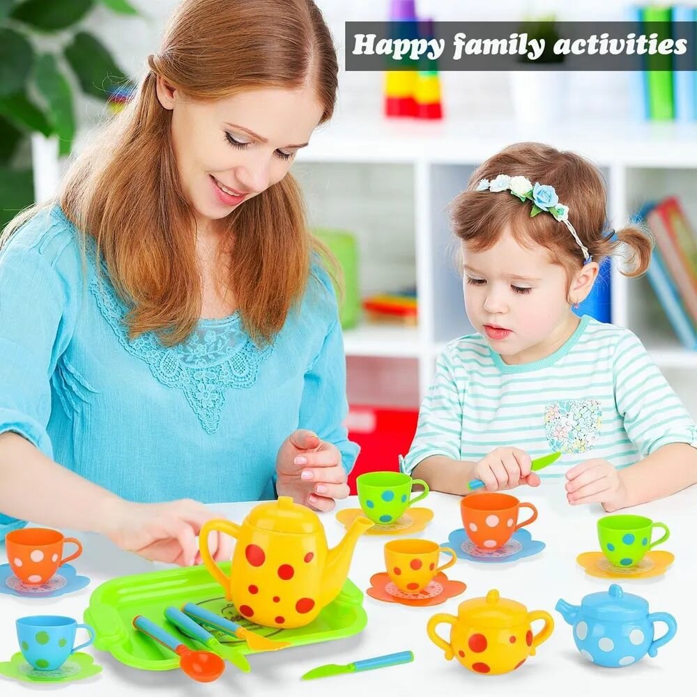 Имитационный чайник, чайная чашка, чайный сервиз, детский послеобеденный чай, набор игрушек для детского кухонного домика