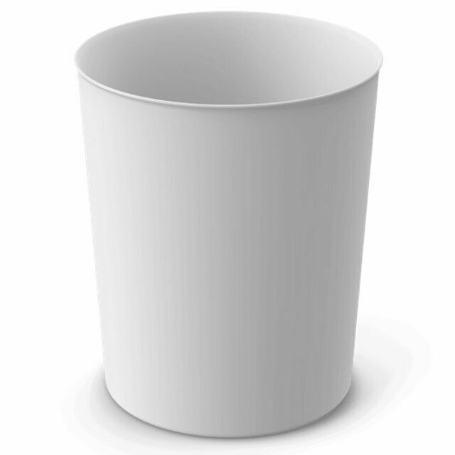 Корзина для бумаг AMBIENT Flux 5л белый из полипропилена 195x195 мм 232мм