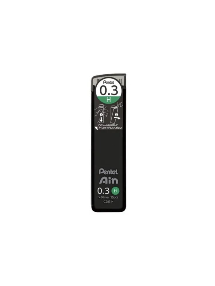 Pentel Грифель для карандаша 0.3 мм, твердость: H (Твердый), 1 шт.
