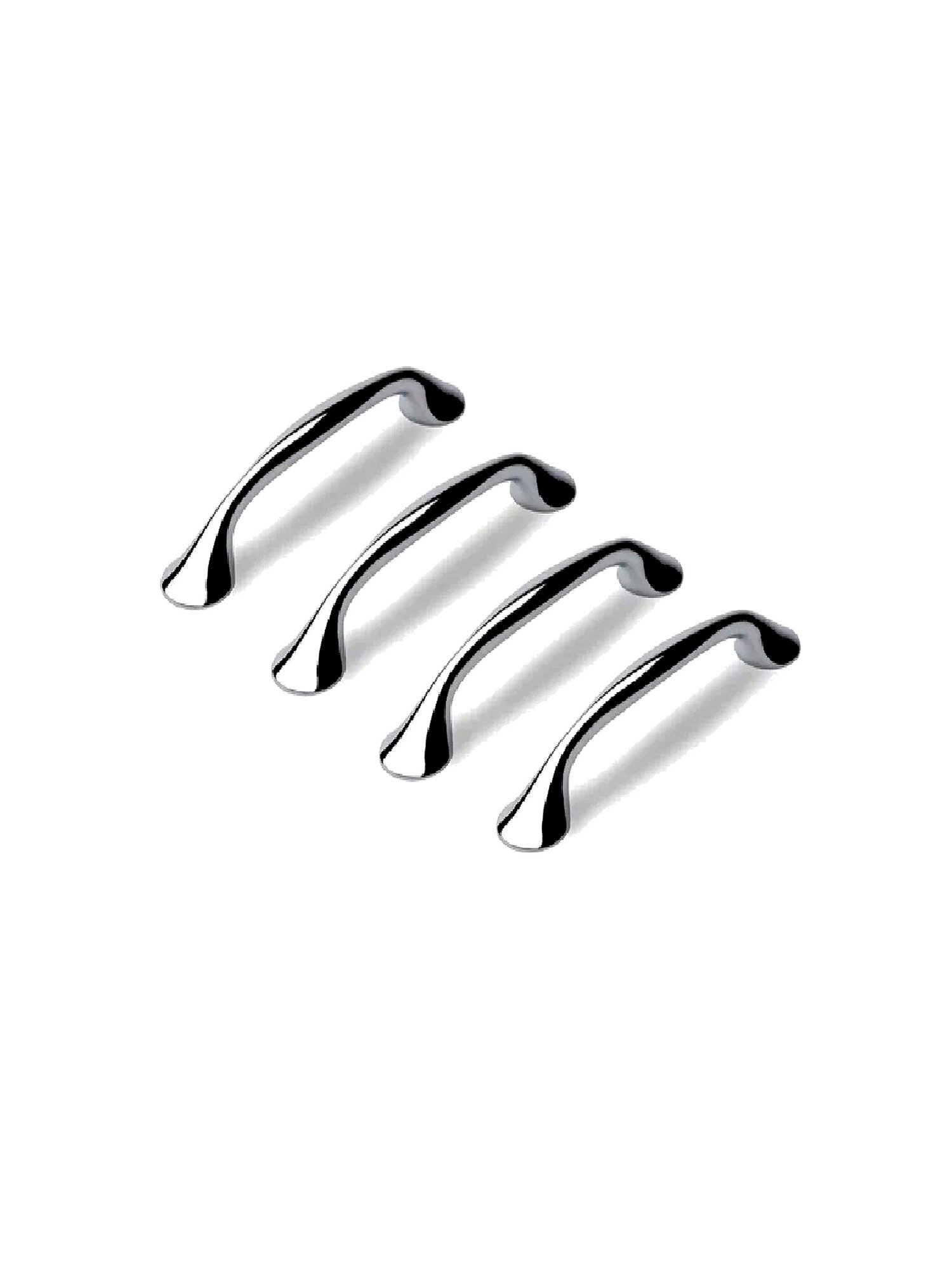 Ручка мебельная скоба 128 мм IN.01.4016.128. PC хром ( комплект 4 шт)