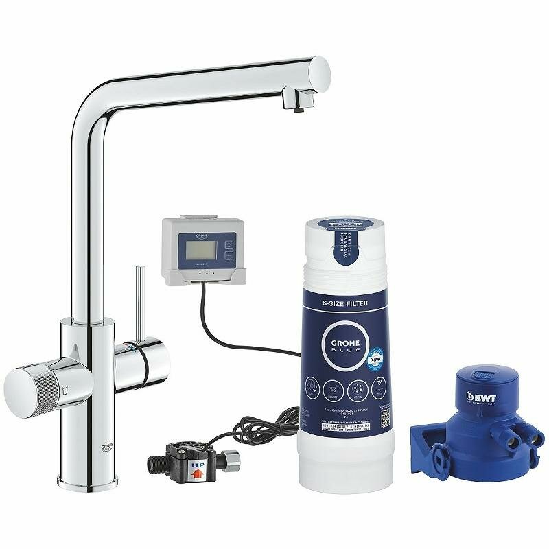 Смеситель для кухни Grohe Blue 30589000 хром, с краном для питьевой воды, рычажный, латунь