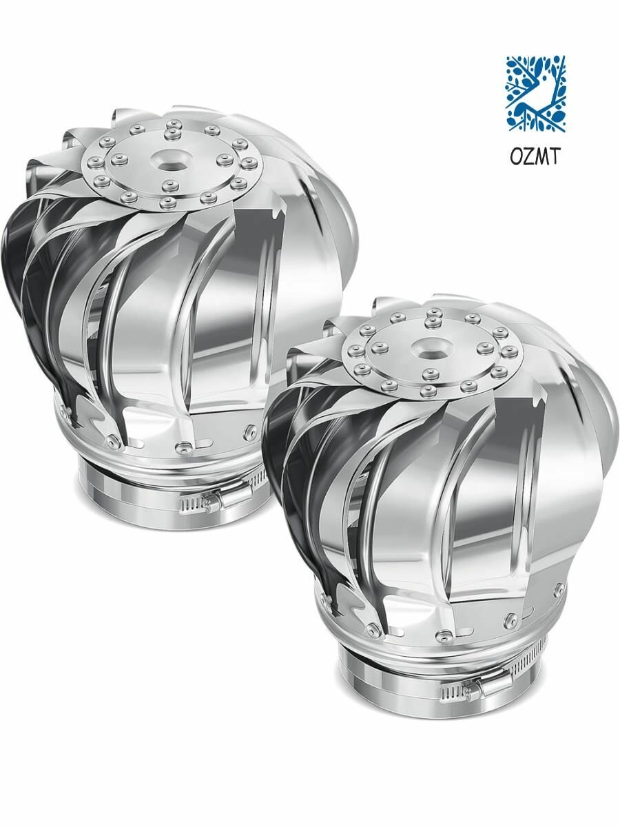 2 Шт, 110 Мм, Без Электропривода, Крышный Вентилятор, Ветряные Турбины, Вентиляционное Отверстие На Чердаке