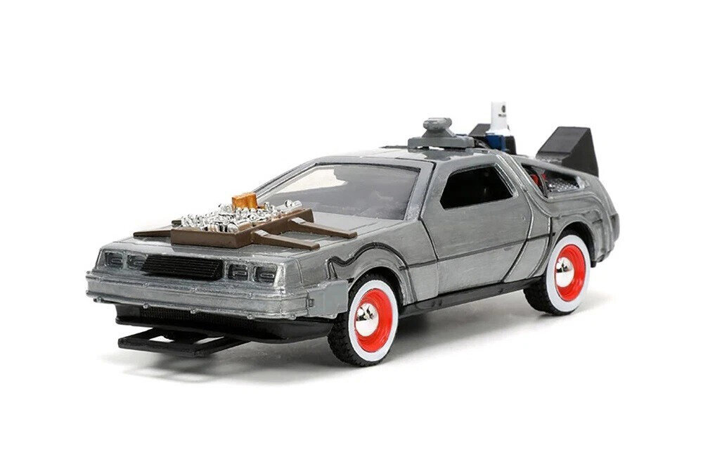 Модель коллекционная JADA Delorean time machine rail version bttf 3 1990