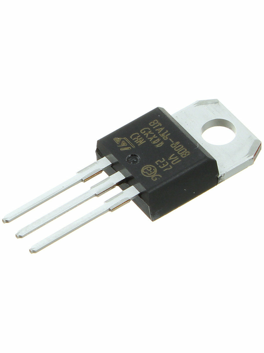Симистор BTA16-800BRG TO-220AB STM (16А 800В 50мА 4Q)