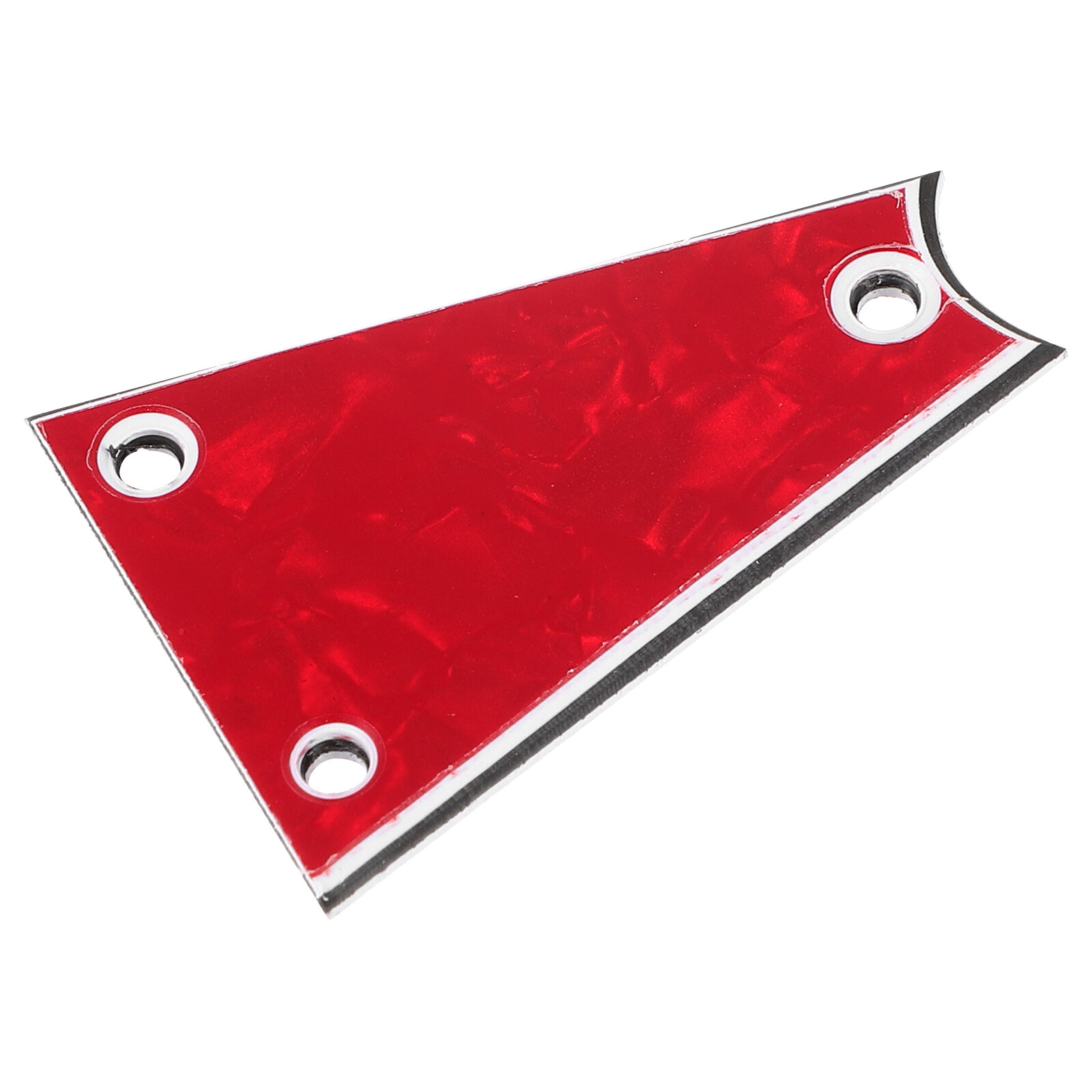 Высококачественная ПВХ-накладка на регулятор электрогитары, трехслойная накладка на головку грифа, передняя накладка, аксессуары для музыкальных инструментов и гитар, красный перламутр.