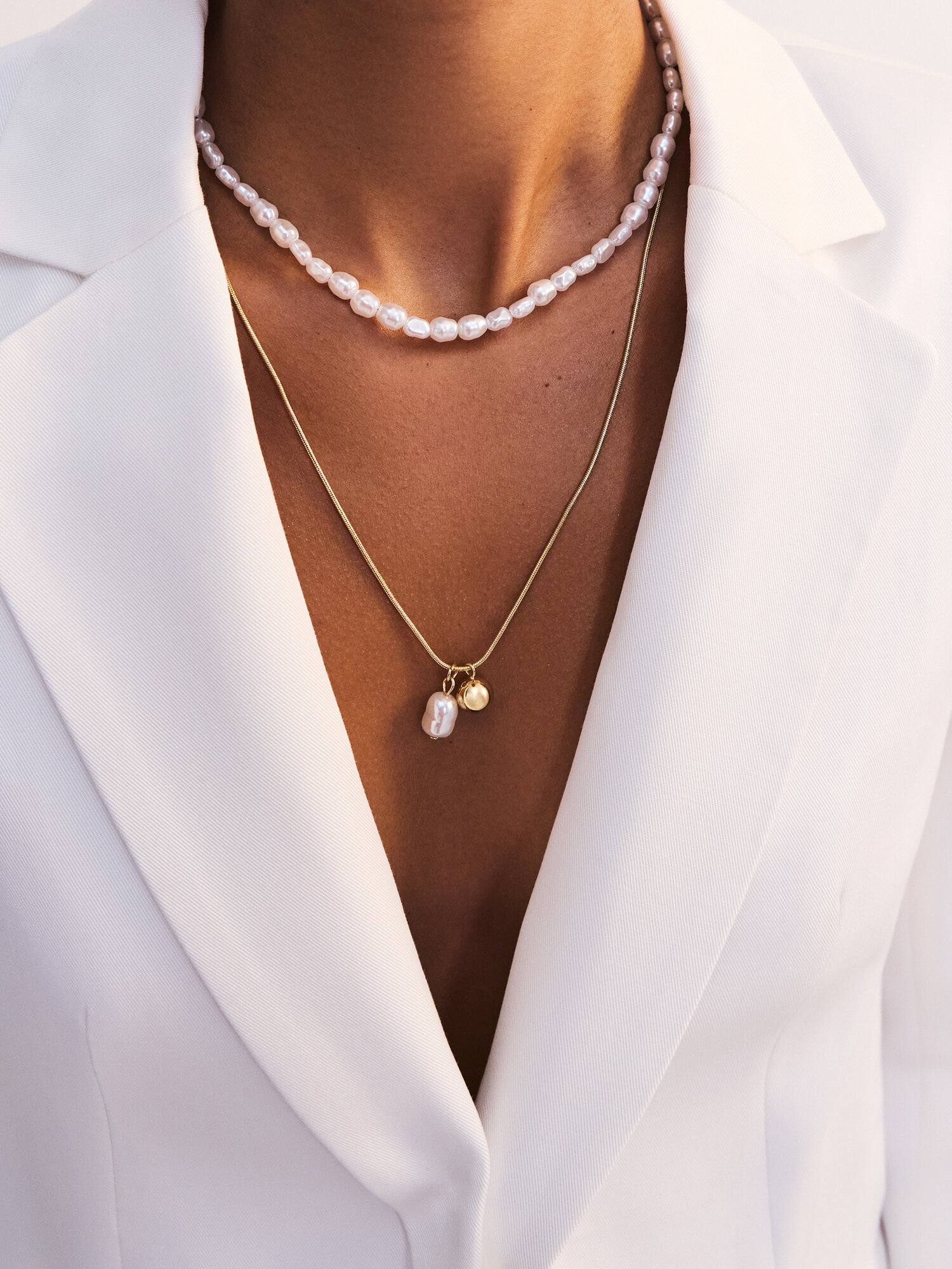 Колье, жемчуг имитация