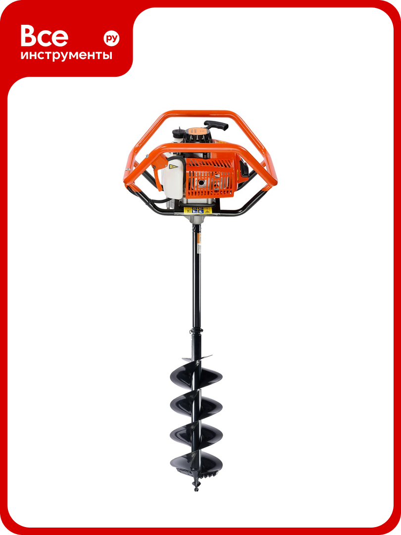 Специальный профессиональный комплект мотобур BURAN DT-800 со шнеком HARDDRILL 250x800 и удлинителем PLUS-500 S00141