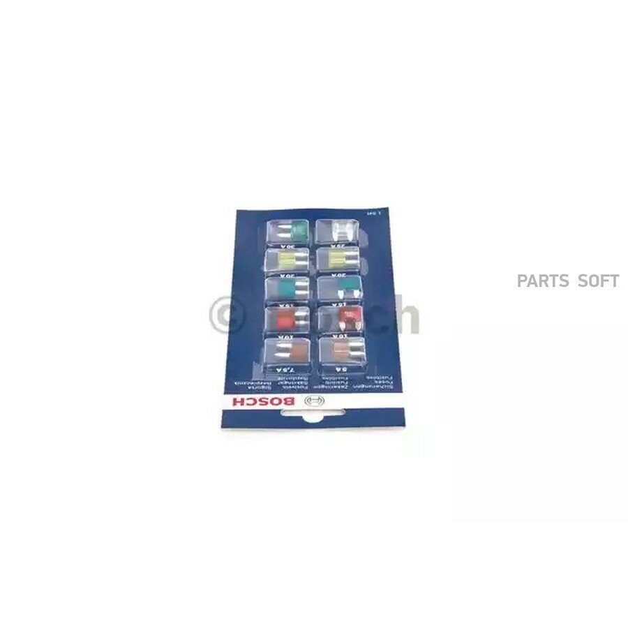 Комплект предохранителей Mini 1шт-5х7.5х25х30А, 2шт-10х15х20А BOSCH 1987529038 | цена за 1 шт