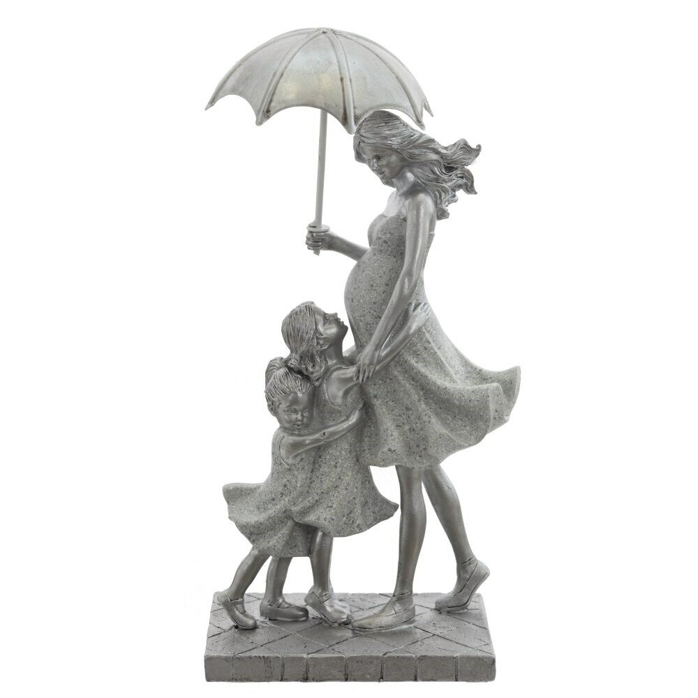 Фигурка декоративная "Девушка с детьми", L=13,5 W=10,5 H=26,5 см