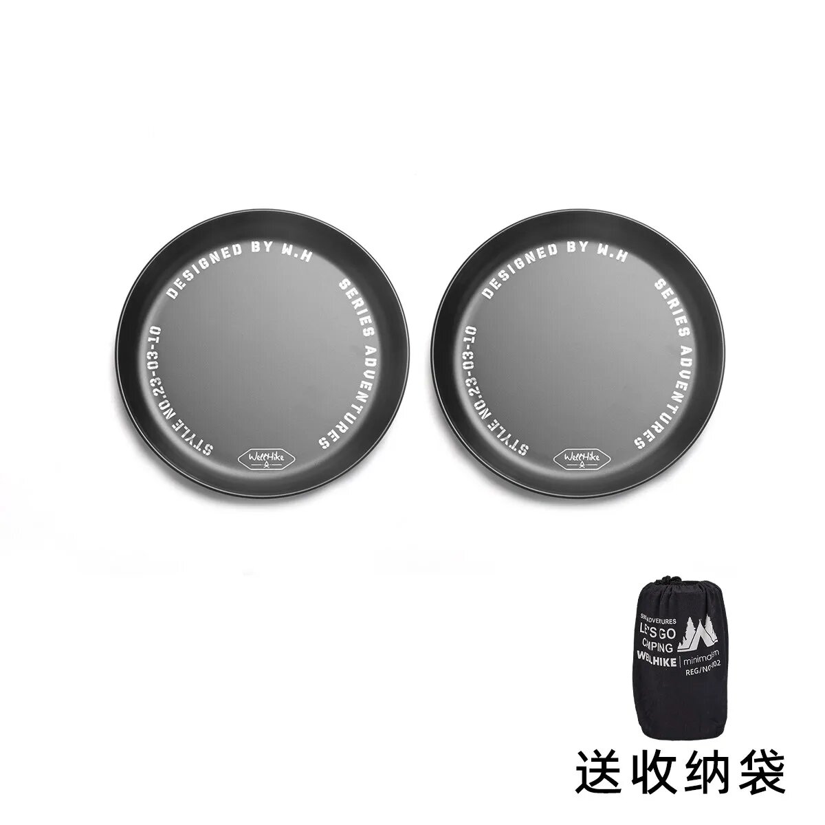WELLHIKE тактическая пластина из нержавеющей стали Black 2PCS