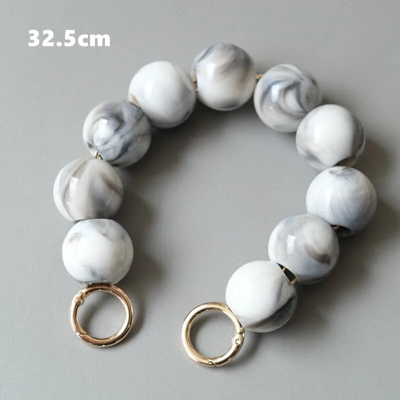 Ручка для сумки из акриловой смолы White 32.5см