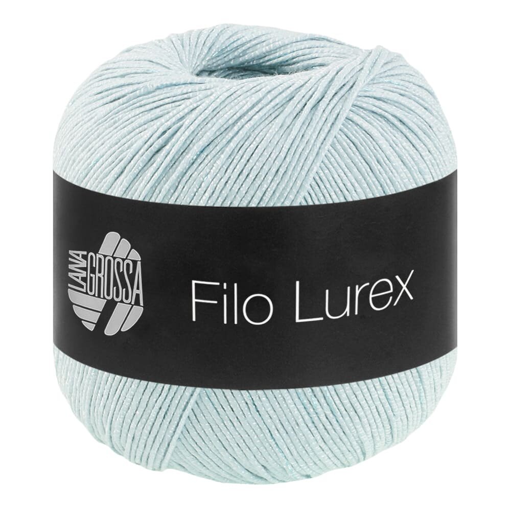 Пряжа для вязания Lana Grossa Filo Lurex (09 Eisblau) 2 мотка по 50 г/145 м