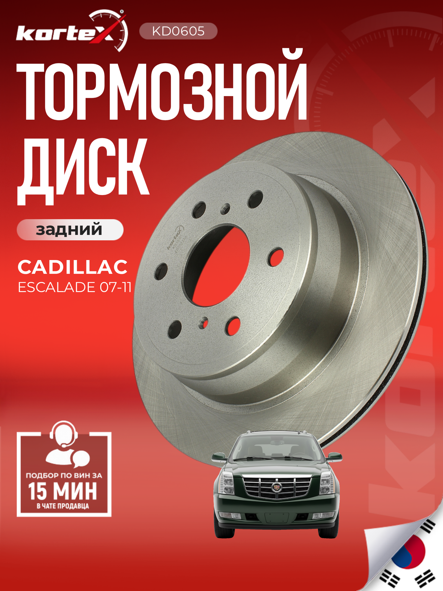 Тормозной диск задний Шевроле Аваланч, Сильверадо, Субурбан, Тахо, Cadillac Эскалейд, GMC Юкон ST25832103, PBD1041, BS6580