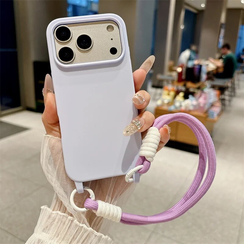 Чехол для iPhone 18, 17, 16, 15, 14, 13 Pro Max Plus с Айфон 16 Про Макс, Сиреневый, Light Purple