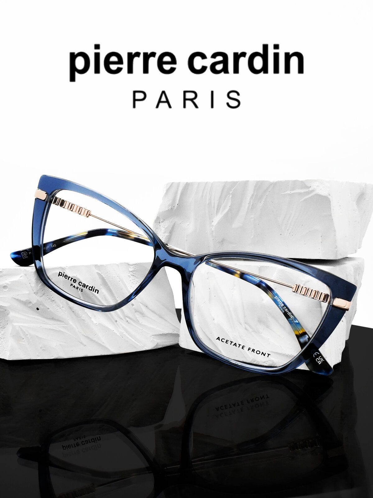 Оправа для очков Pierre Cardin P. C.8546 PJP пол Женский форма оправы Кошачий глаз цвет оправы Синий