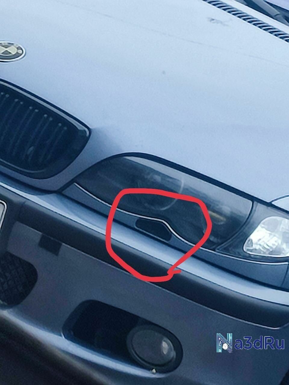 Заглушка омывателя фар BMW E46 Рестайлинг, EDS-BM-123, 61677066847